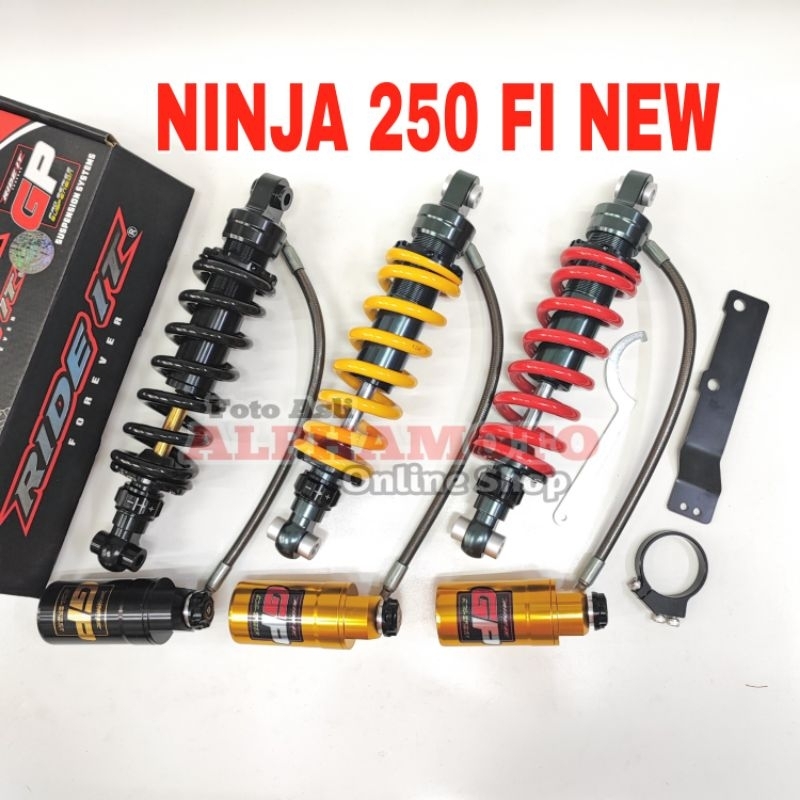 Jual Monoshock ninja 250 fi new tabung pisah mono shock belakang ride it rebound | Shopee Indonesia