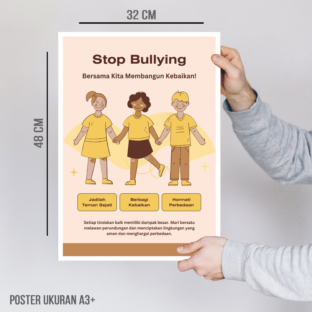 Jual Poster edukasi pendidikan Poster stop bullying - Ukuran A3plus | Shopee Indonesia
