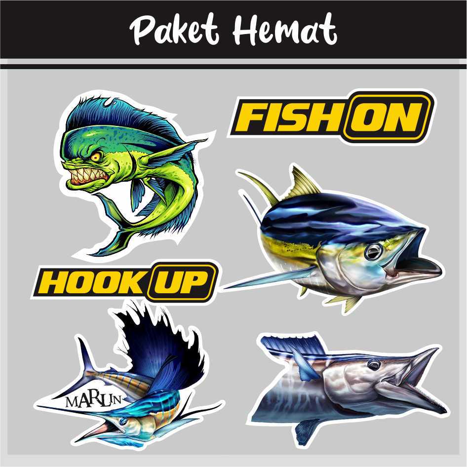 Jual Cutting Stiker Mancing Sticker Pancing Murah untuk Kotak Lure ...