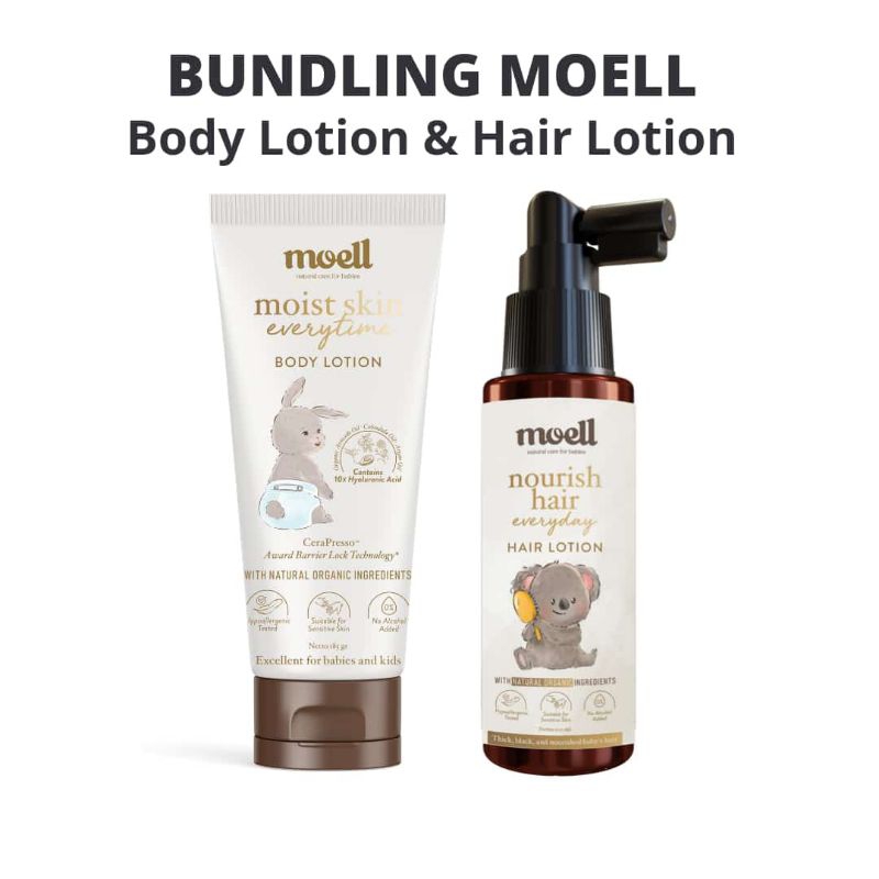 Jual Bundling Body Lotion dan Hair Lotion Moel | Shopee Indonesia
