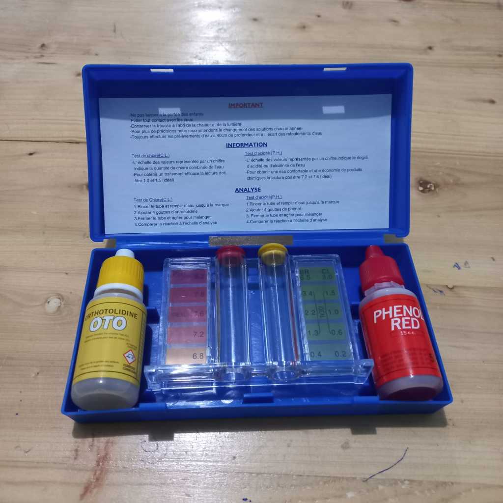 Jual Kit Uji Air Klorin PH Kolam Renang King Aquant Alat Uji PH / Water ...