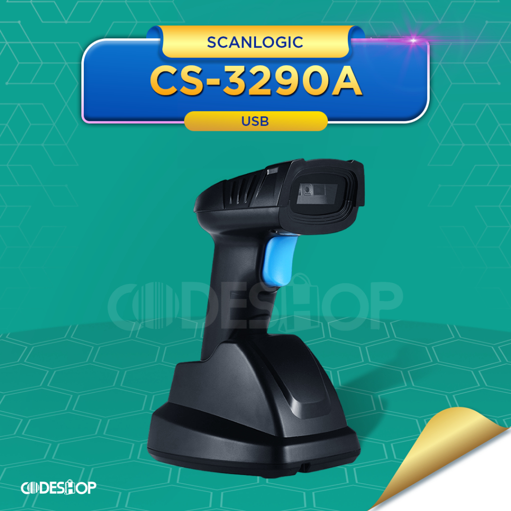 Jual Scanlogic CS-3290A 1D 2D Handheld Barcode Scanner Wireless Imager ...