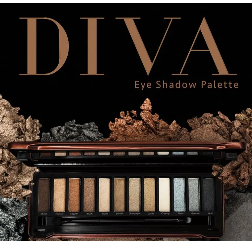 Jual LT Pro Eyeshadow Palette Diva - Eyeshadow Palette 12 Warna ...