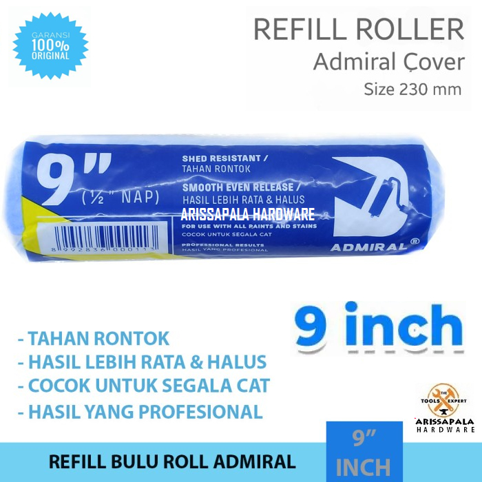 Jual Busa Roll Cat Besar 9 inch Refill Bulu Rol Refil Kuas Roll Kuas ...