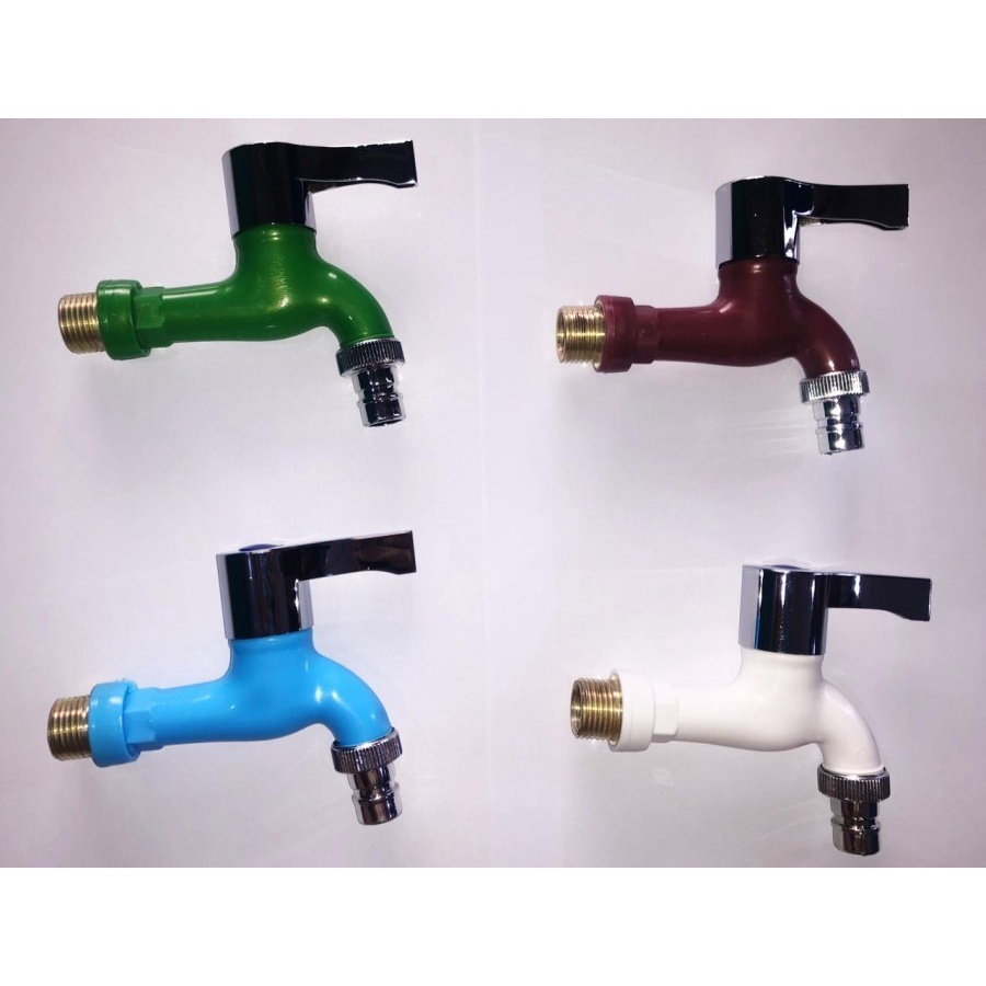 Jual KRAN AIR TAMAN WARNA WARNI ½ INCH KRAN TAMAN PVC 1/2" KERAN AIR ...
