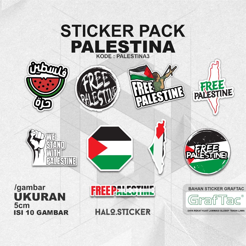 Jual Stiker FREE PALESTINE ISI 10pcs Watermelon Sticker Semangka Simbol ...