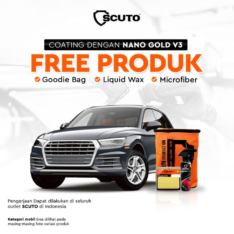 Jual PROMO! Scuto Nano Coating Ceramic Mobil Plus Paint protection Gold ...
