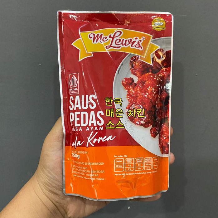 Jual MC LEWIS Saus Pedas Rasa Ayam ala Korea 250 Gram /Gochujang ...