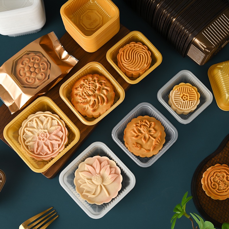 Jual Gold Doff White Milk Tray Mooncake Kue Kering Nastar Kukis / pp ...