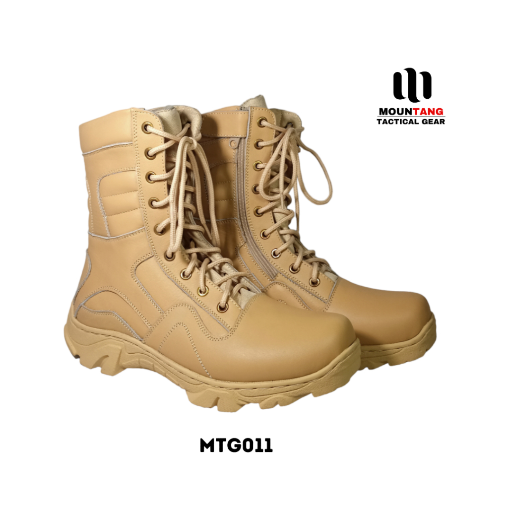 Jual sepatu combat boots pdl gurun (krem) tni polri security mountang ...