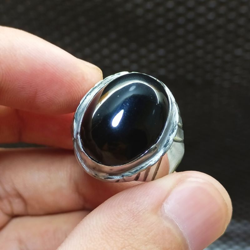 Jual Cincin Batu Akik Yaman Wulung Tembus | Shopee Indonesia