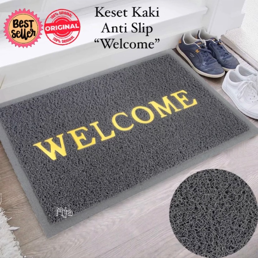 Jual PROMO ( BISA COD ) Keset Karet Welcome / Keset Lantai Anti Slip ...