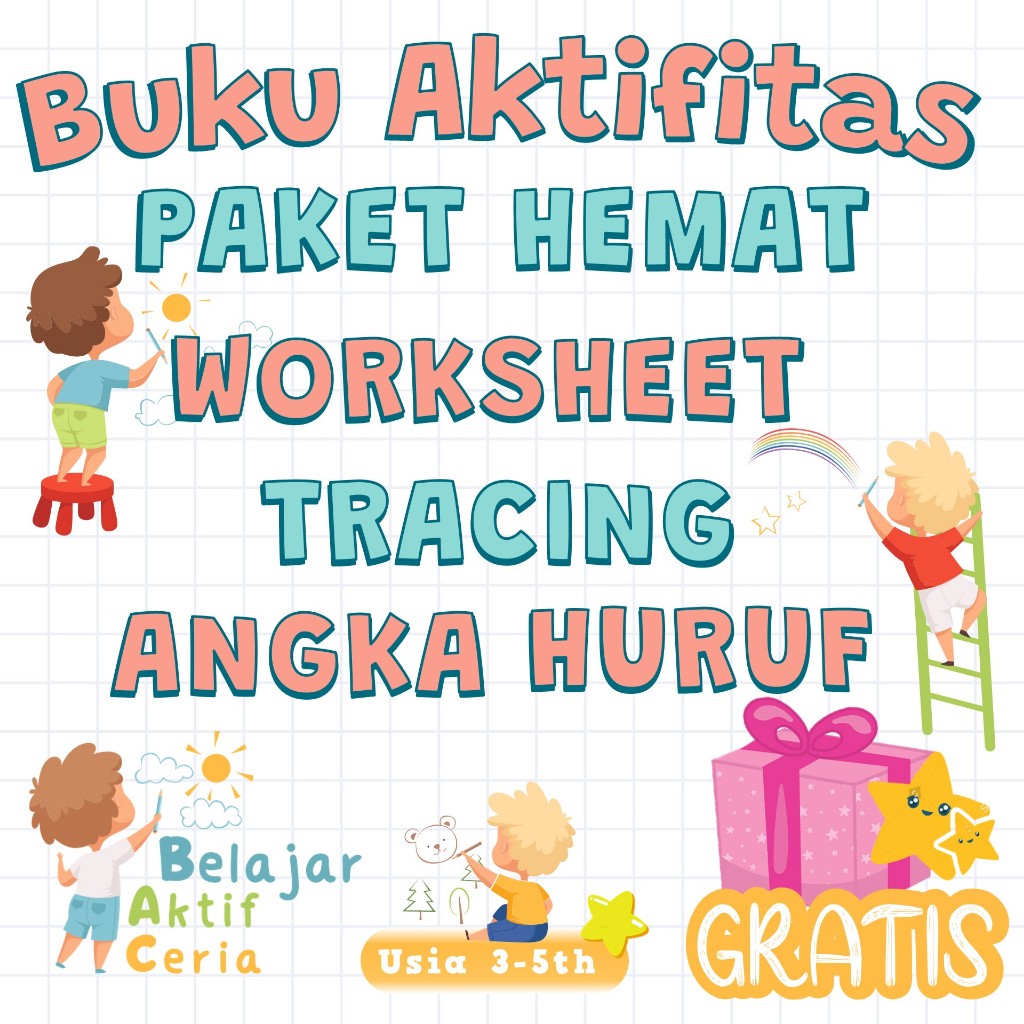Jual Buku Aktivitas Anak Paket Worksheet Anak Tk Paud Busy Book Wipe ...