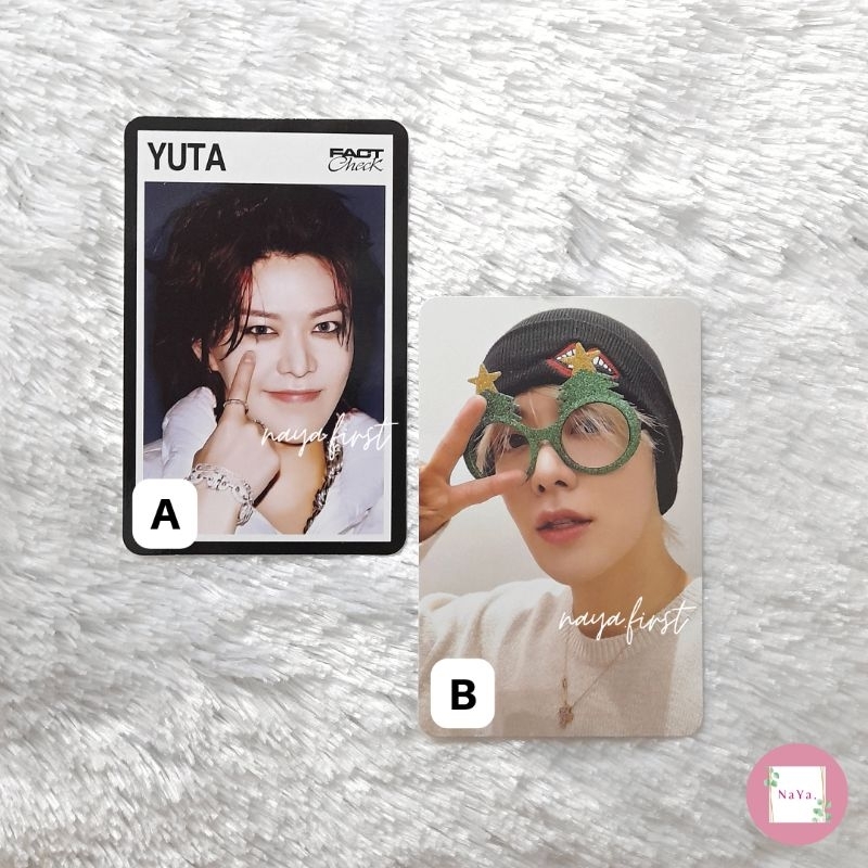 Jual Photocard Official Yuta Fact Check, Pink Christmas | Shopee Indonesia