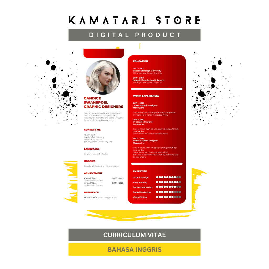 Jual DESAIN PROFESIONAL CV DAN SURAT LAMARAN KERJA (DESAIN 077 ...