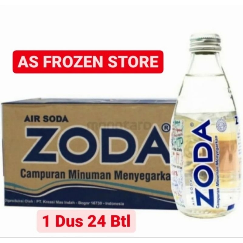 Jual Zoda Air Soda Tawar / Zoda Botol 250ml / Sparkling Water 1 Dus 24 ...