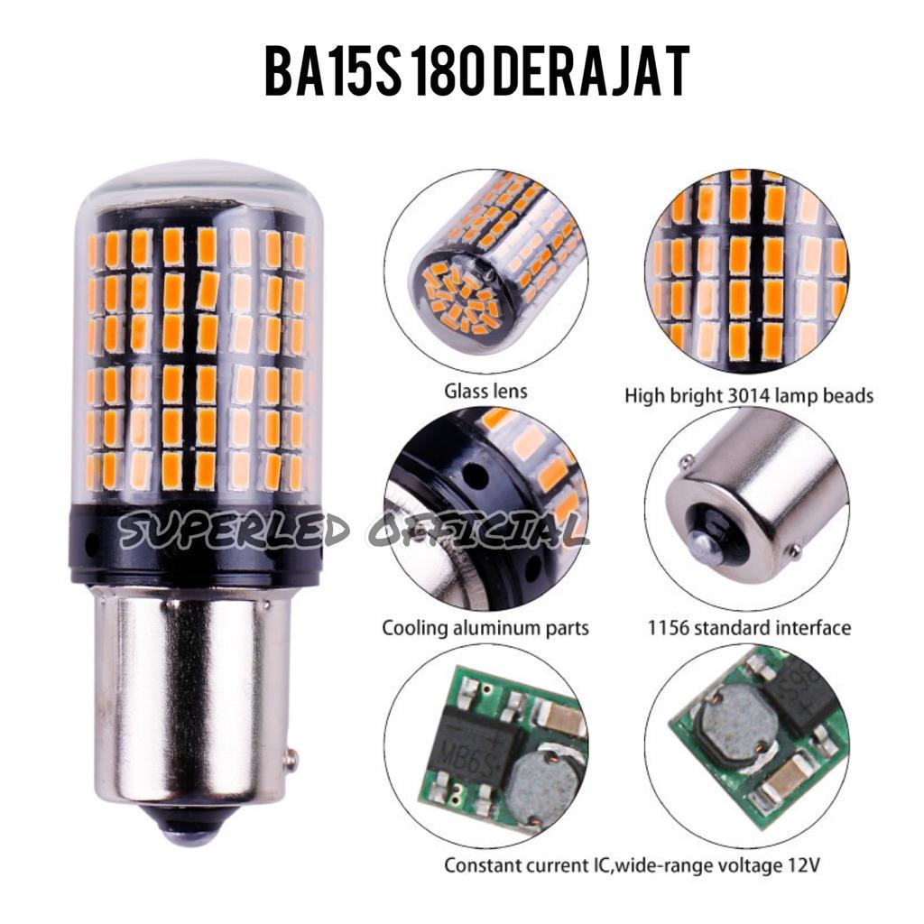 Jual Lampu Led Mundur Sein Sign 1156 144 Led Canbus Ba15S 180 Derajat ...