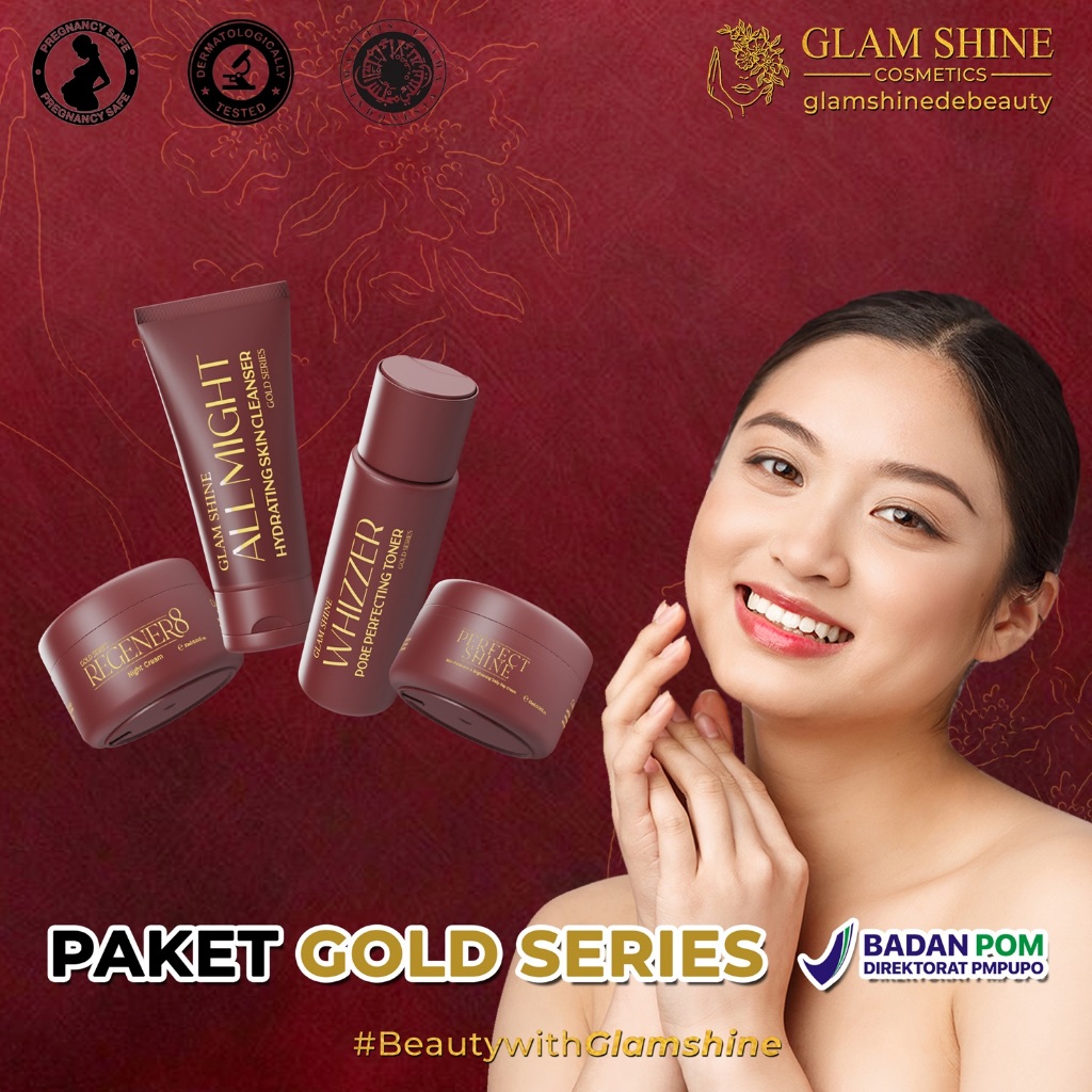 Jual Glam Shine Cosmetics Gold Series New Formula Made in Korea ...