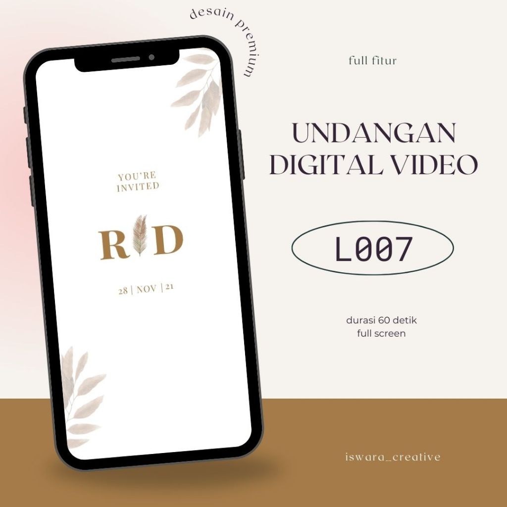 Jual undangan digital video online kode : L007 | Shopee Indonesia