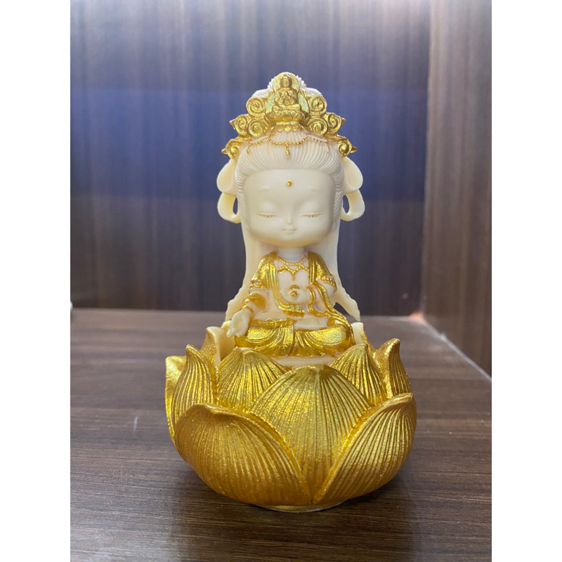 Jual Patung Golden Kwan Im Taugua Tree/Ivory Nut | Shopee Indonesia