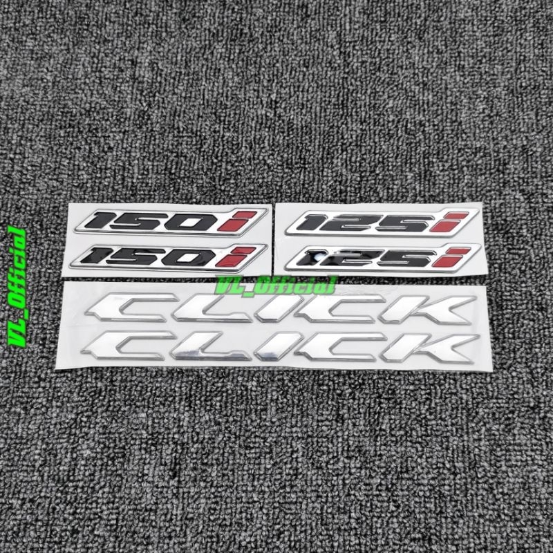 Jual Emblem Click 125i 150i Stiker Logo Timbul Vario 125 New Old 160 ...