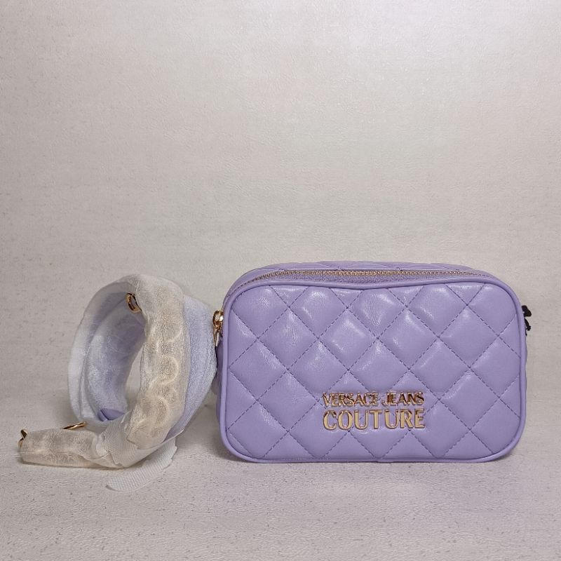 Jual VERSACE JEANS COUTURE LILAC Camera Bag (Little defect) | Shopee ...