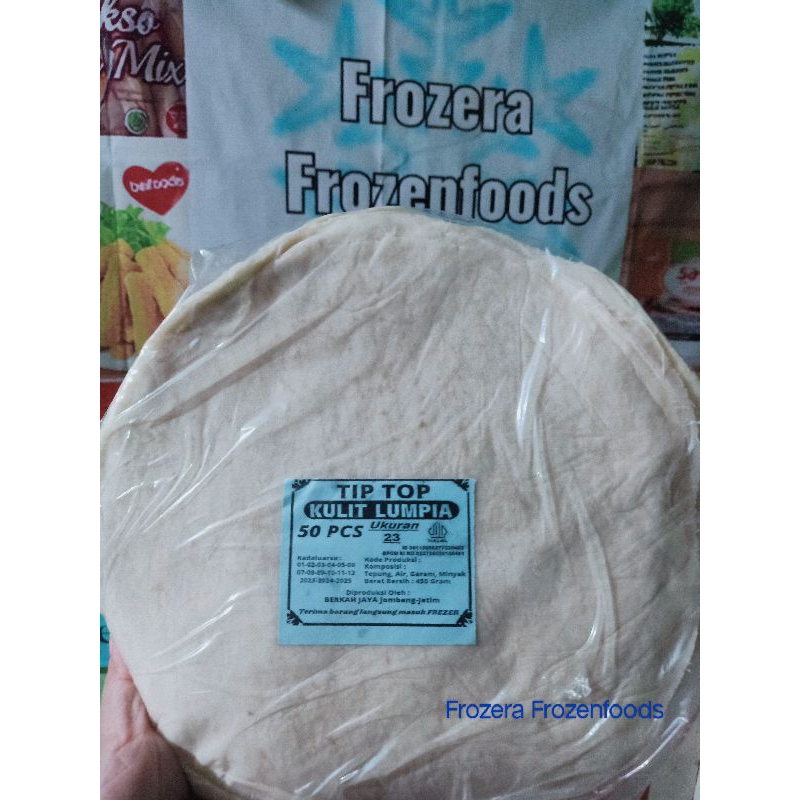 Jual [DIJAMIN FRESH] TIP TOP Kulit Lumpia/piscok Ukuran Jumbo 23 cm ...