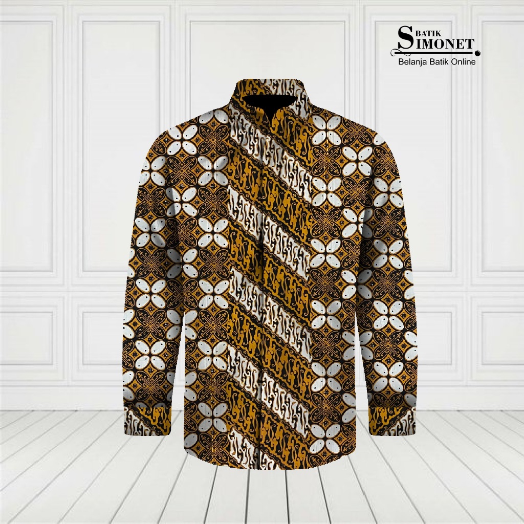 Jual Batik Simonet Kemeja Batik Tulis Lengan Panjang Pria Premium ...