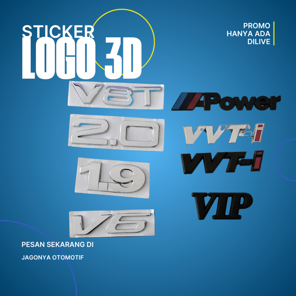 Jual LOGO EMBLEM MOBIL STICKER LOGO 3D STICKER MOBIL TIMBUL | Shopee ...
