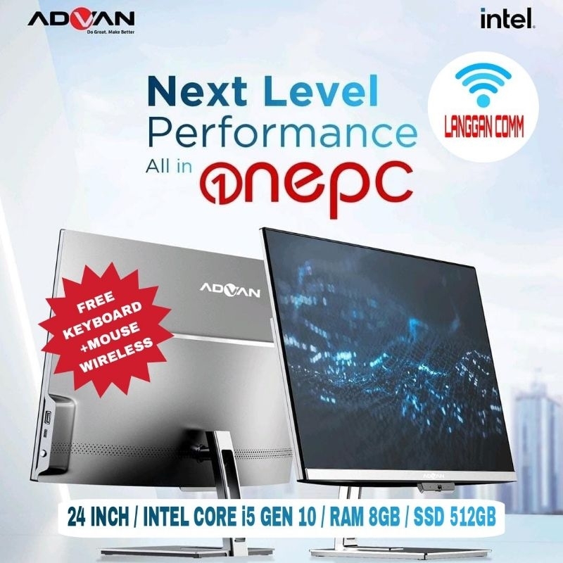 Jual Advan One PC i5 PC All In One 24 Inch Core i5 RAM 8GB Storage ...