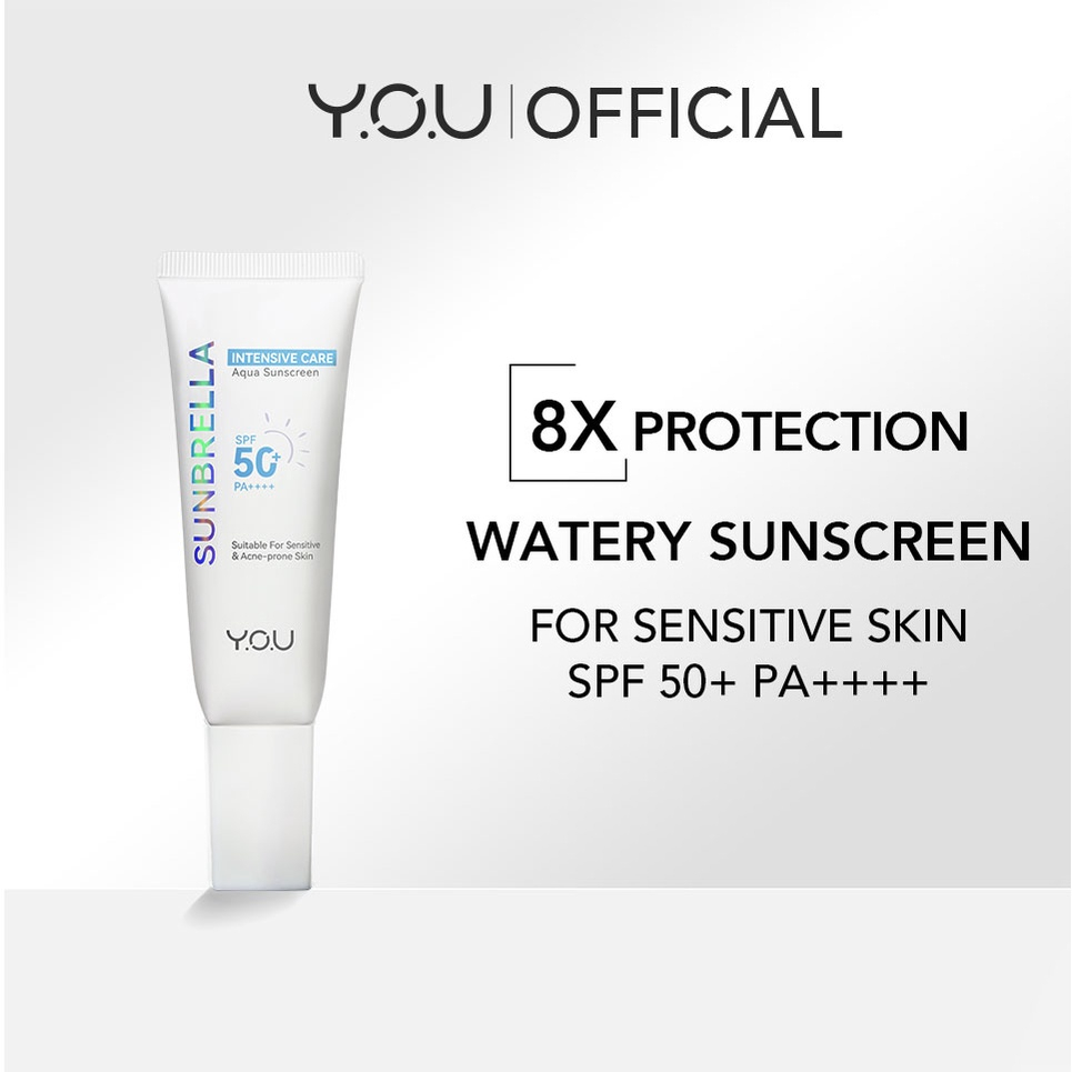 Jual YOU Sunbrella Intensive Care Watery Sunscreen SPF 50+ PA++++ 30ml | Shopee Indonesia