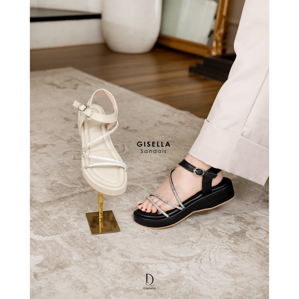Jual Damelia Melstore JKT Gisella Sandals Wanita Tali Swarovski ...