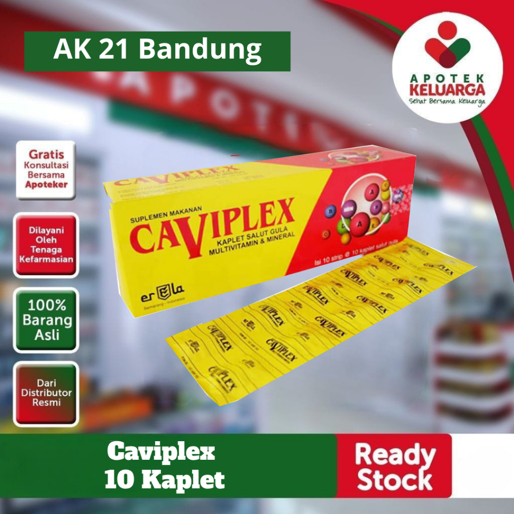 Jual Caviplex 10 TABLET MULTIVITAMIN Daily Vitamin Imun Tubuh Menjaga ...