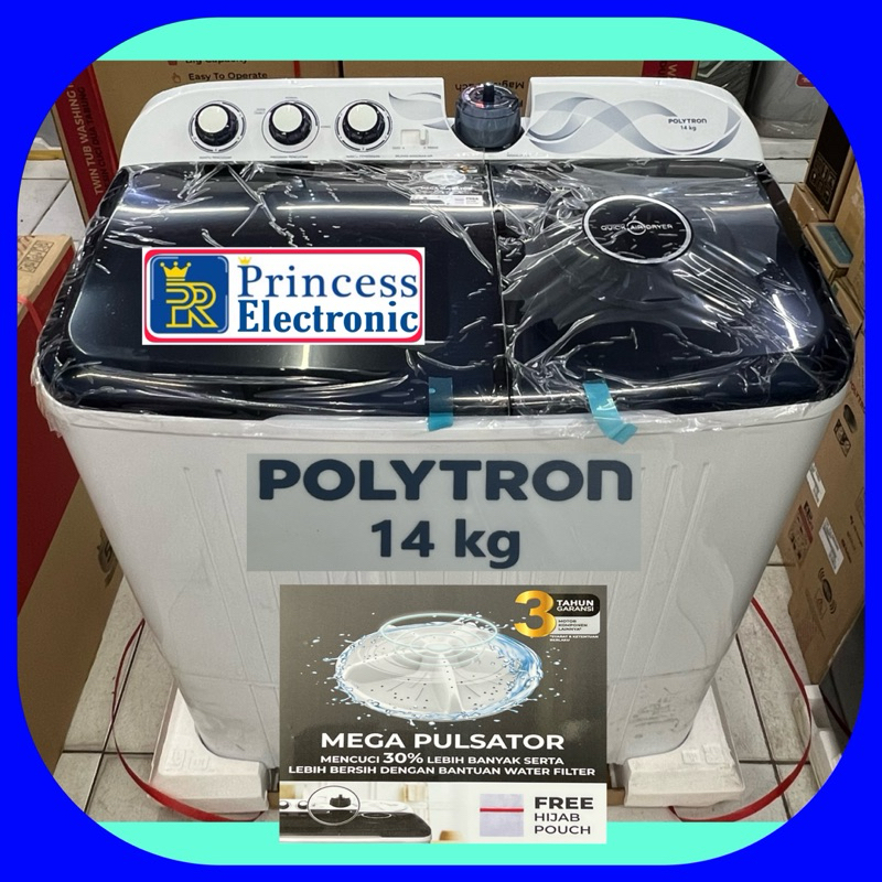 Jual Mesin cuci POLYTRON 2 tabung 14 Kg | Shopee Indonesia