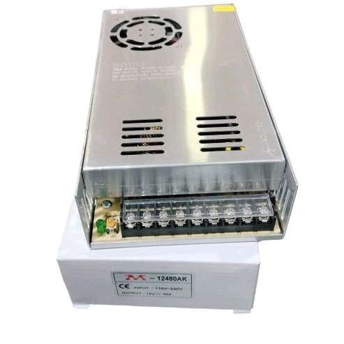 Jual Power Supply Switching 12v 40a FAN 40 Ampere Kipas Garansi 1 tahun ...