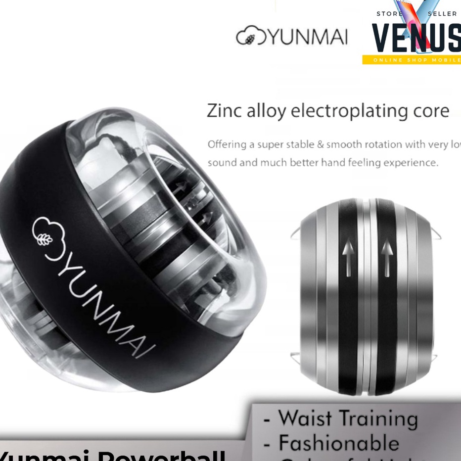 Jual Star Seller..!! Yunmai Powerball Gyro Spinner Exercise Wrist Ball ...