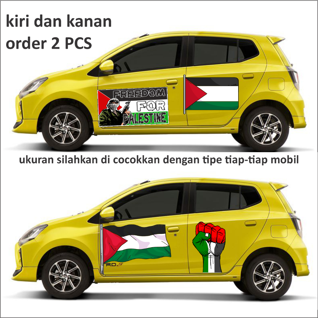 Jual Stiker Sticker Mobil Atribut Bendera Palestine Palestina | Shopee ...
