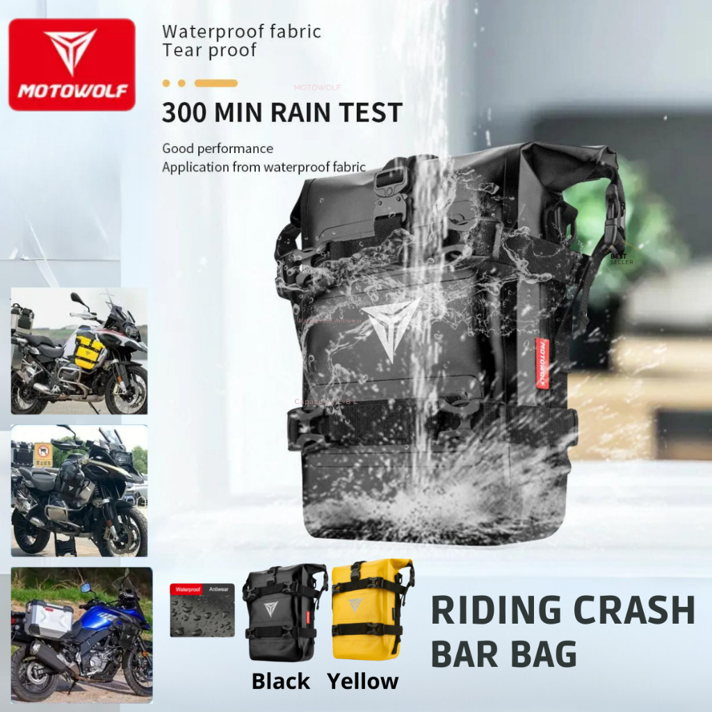 Jual Motowolf Side Bag Motor Waterproof Crashbar Bag Anti Embun ...