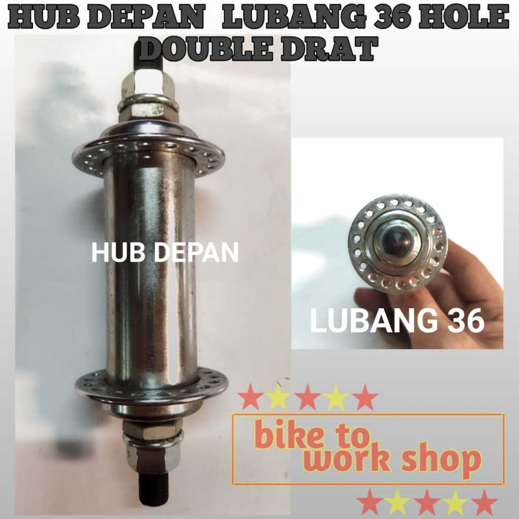 Jual HUB SEPEDA DEPAN BELAKANG LUBANG 36 HOLE NAP BOS DRAT MINI BMX MTB ...