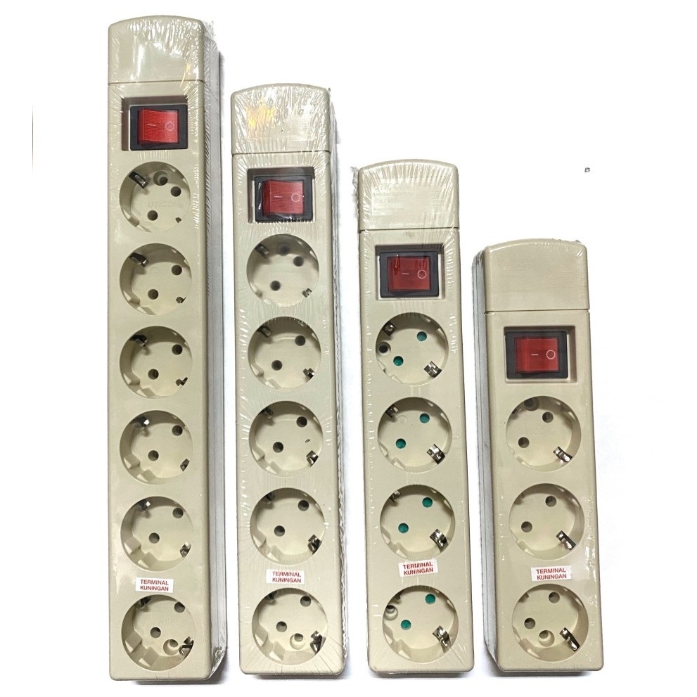 Jual stop kontak uticon on/off saklar 3 4 5 6Lobang terminal colokan ...