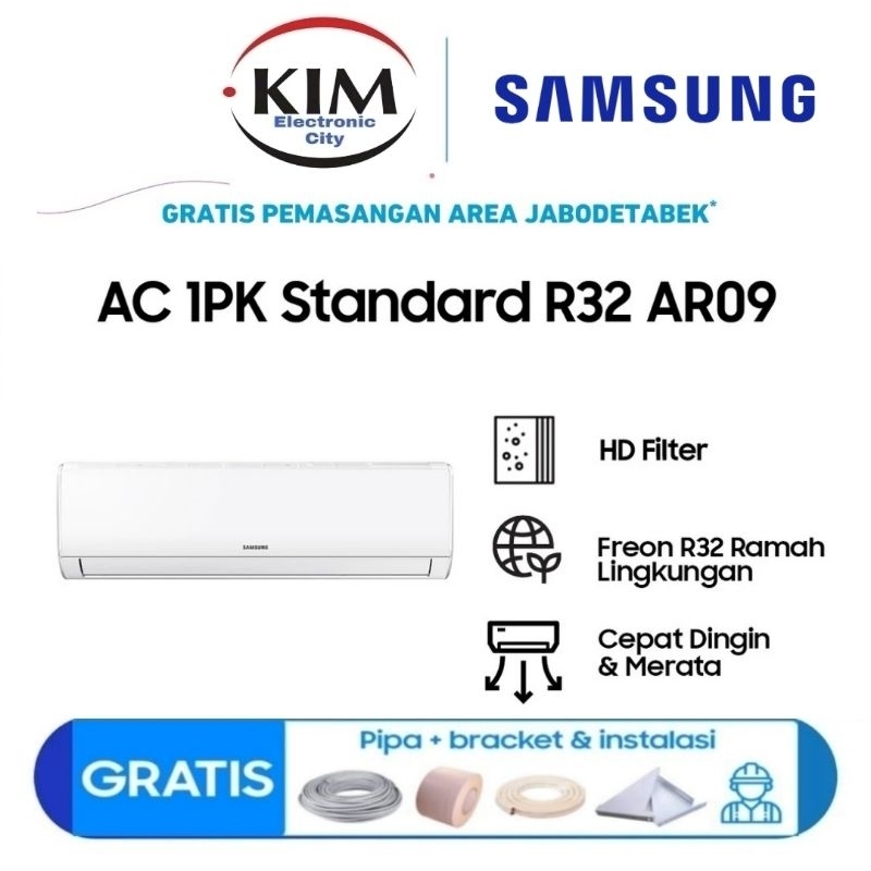 Jual AC SAMSUNG 1 PK AR-09BGHQBSINSE TURBO COOL R32 [FREE INSTALASI ...
