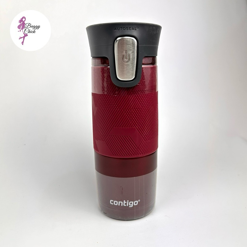 Jual CONTIGO Autoseal Travel Mug Stainless Steel Red 16oz -473ml ...