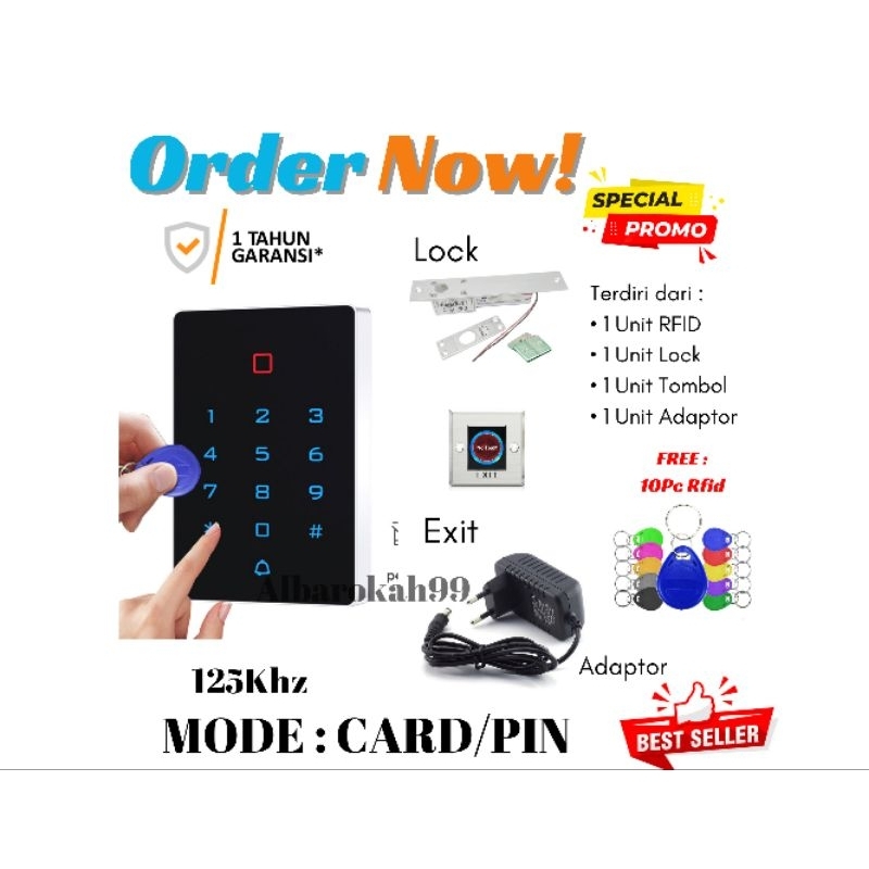 Jual RFID Reader Paket Akses pintu Touchles | Shopee Indonesia
