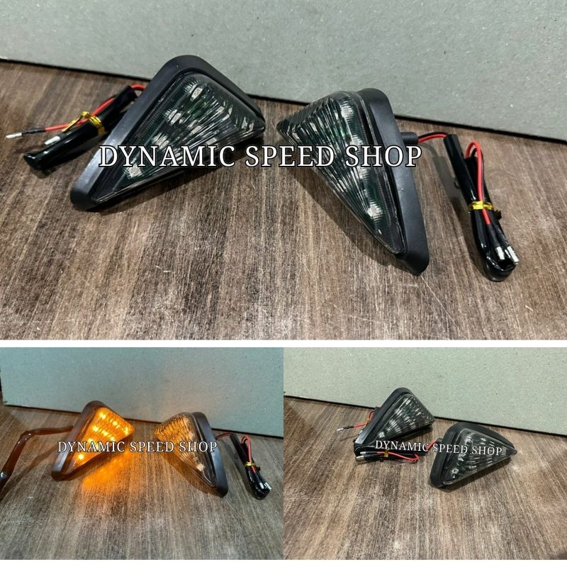 Jual lampu sen tempel segitiga lampu sein body universal lampu sen led ...