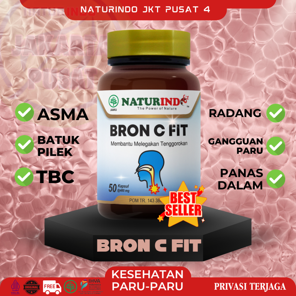 Jual Naturindo Bron C Fit Obat Herbal Pneumonia Tbc Sinusitis Gurah ...