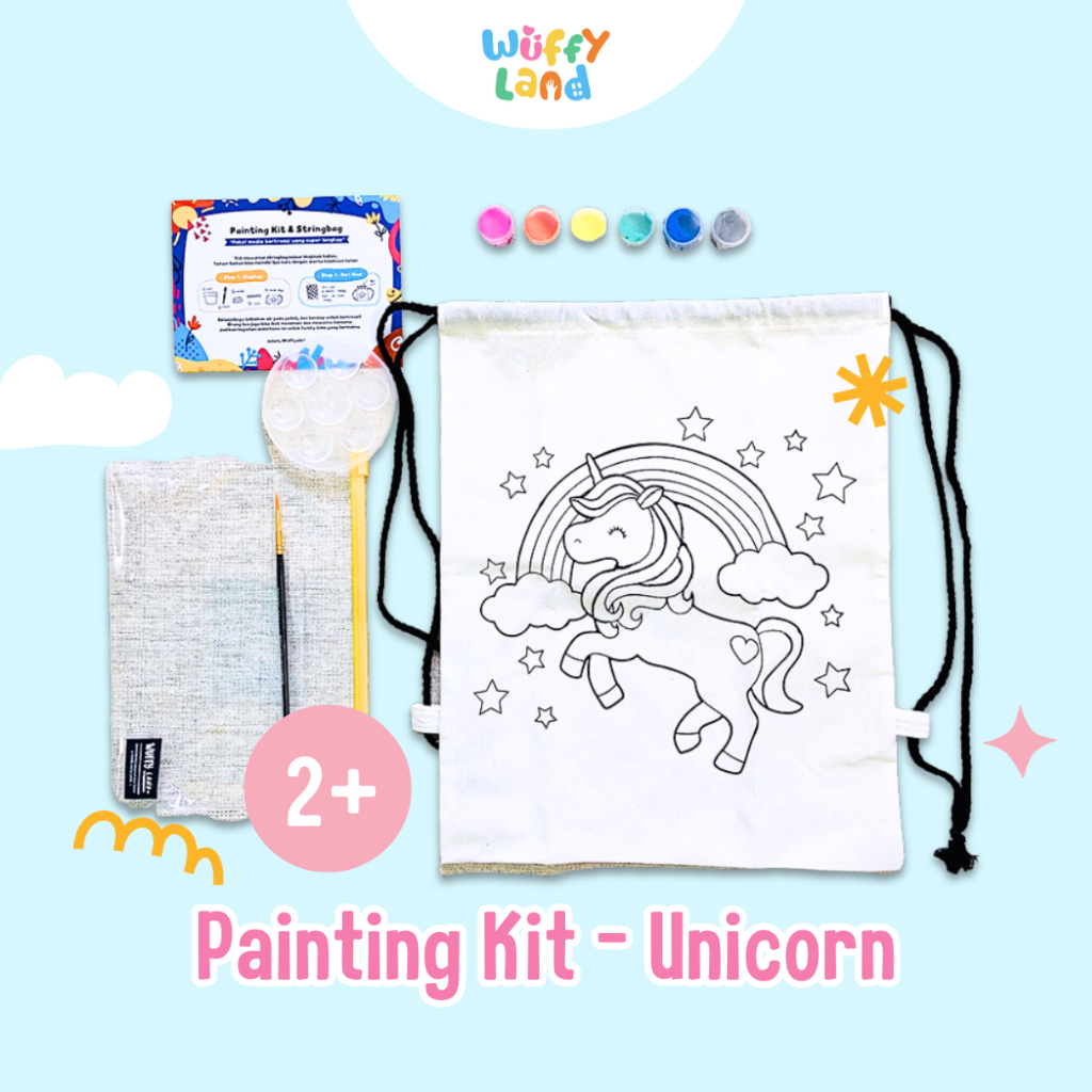 Jual Painting Kit String Bag - Unicorn | Shopee Indonesia