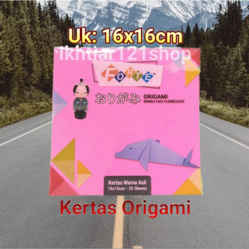 Jual Kertas Origami 2 Sisi Kertas Seni Lipat Double Face isi 25 lembar ...