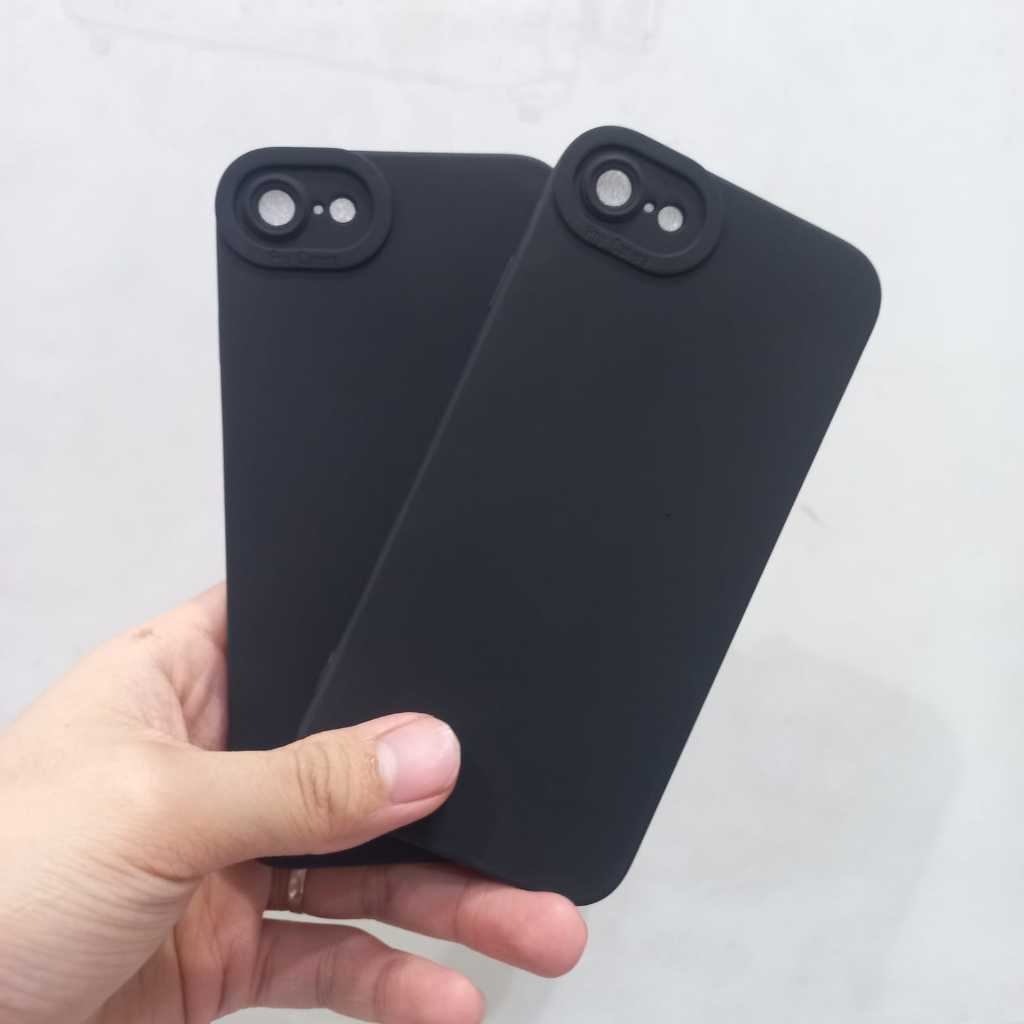 Jual Softcase Black Matte Iphone 7 , Ip 8 Silikon Case polos | Shopee ...