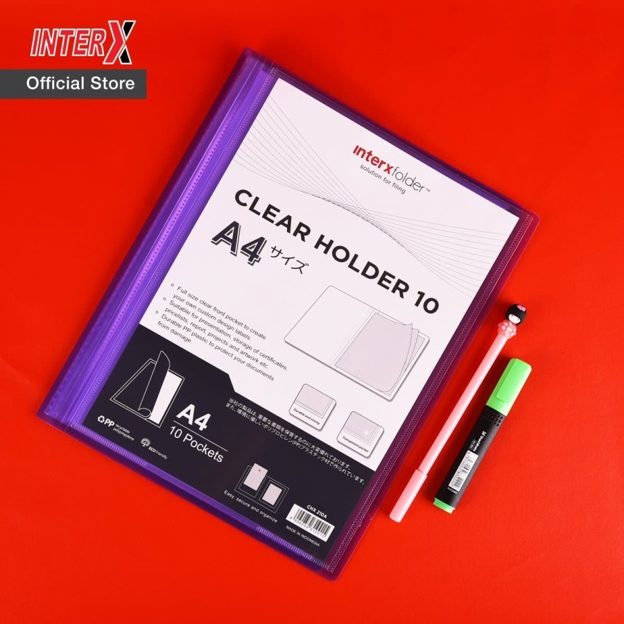 Jual Clear holder A4 10 lembar inter x folder | Shopee Indonesia