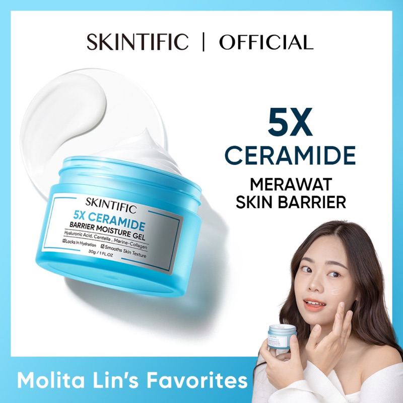 Jual SKINTIFIC Moisturizer 5X Ceramide Skin Barrier Moisturize Gel ...